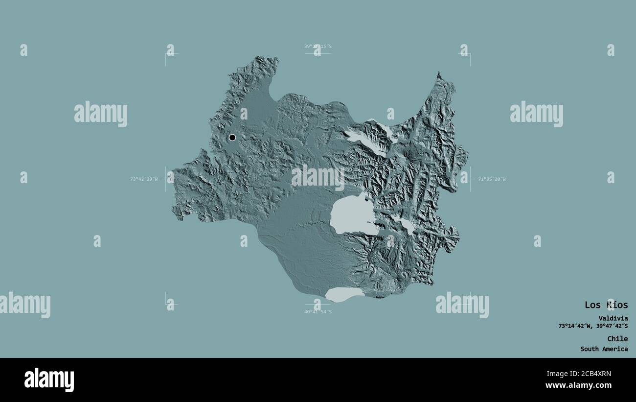 Los rios chile map geography hi-res stock photography and images - Alamy