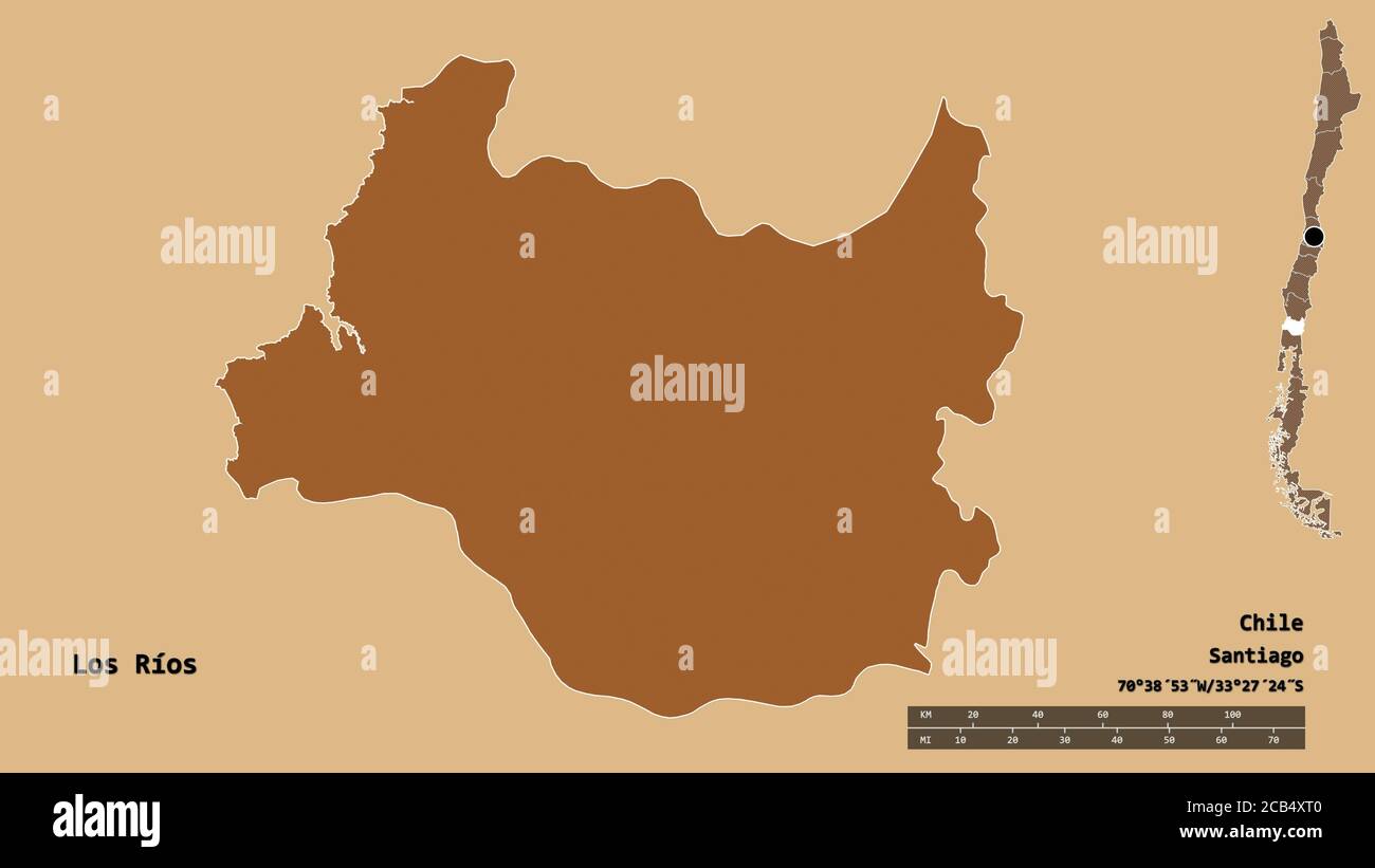 Los rios chile map geography hi-res stock photography and images - Alamy