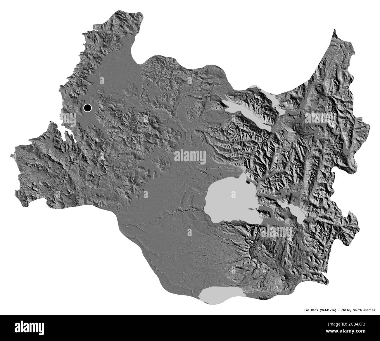 Los rios chile map geography Cut Out Stock Images & Pictures - Alamy