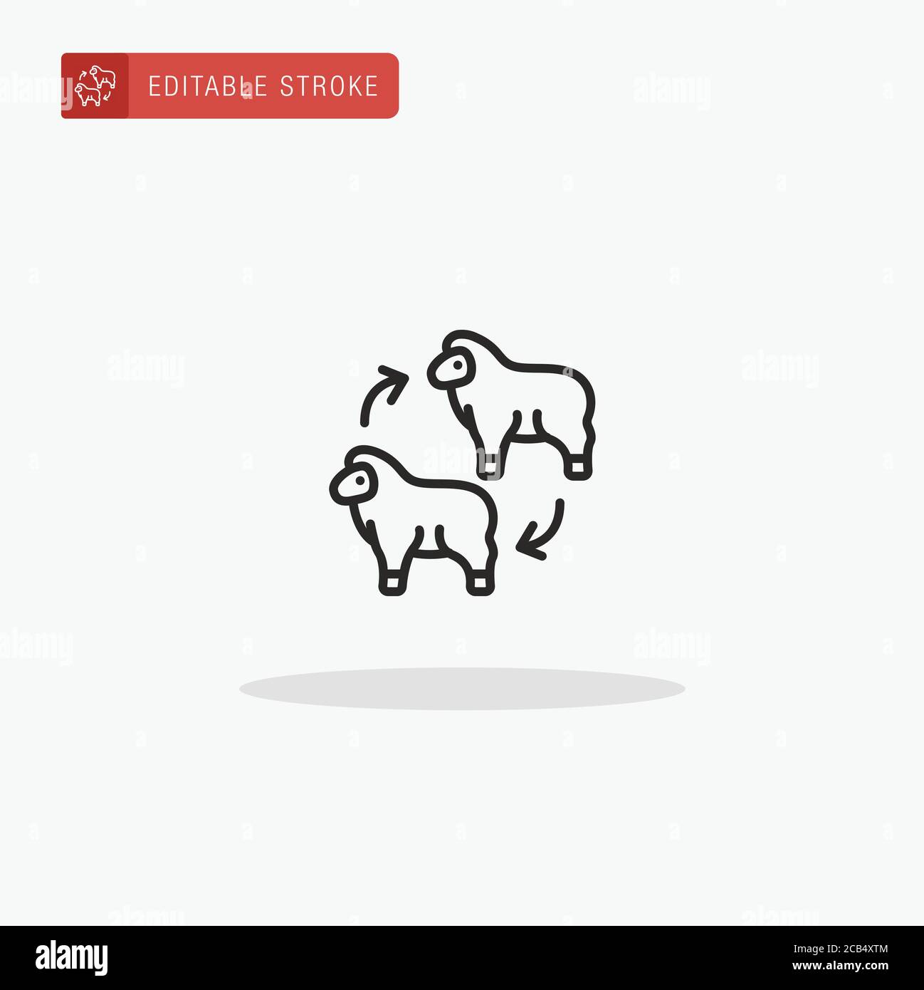 Cloning icon vector. Cloning icon for presentation Stock Vector Image ...