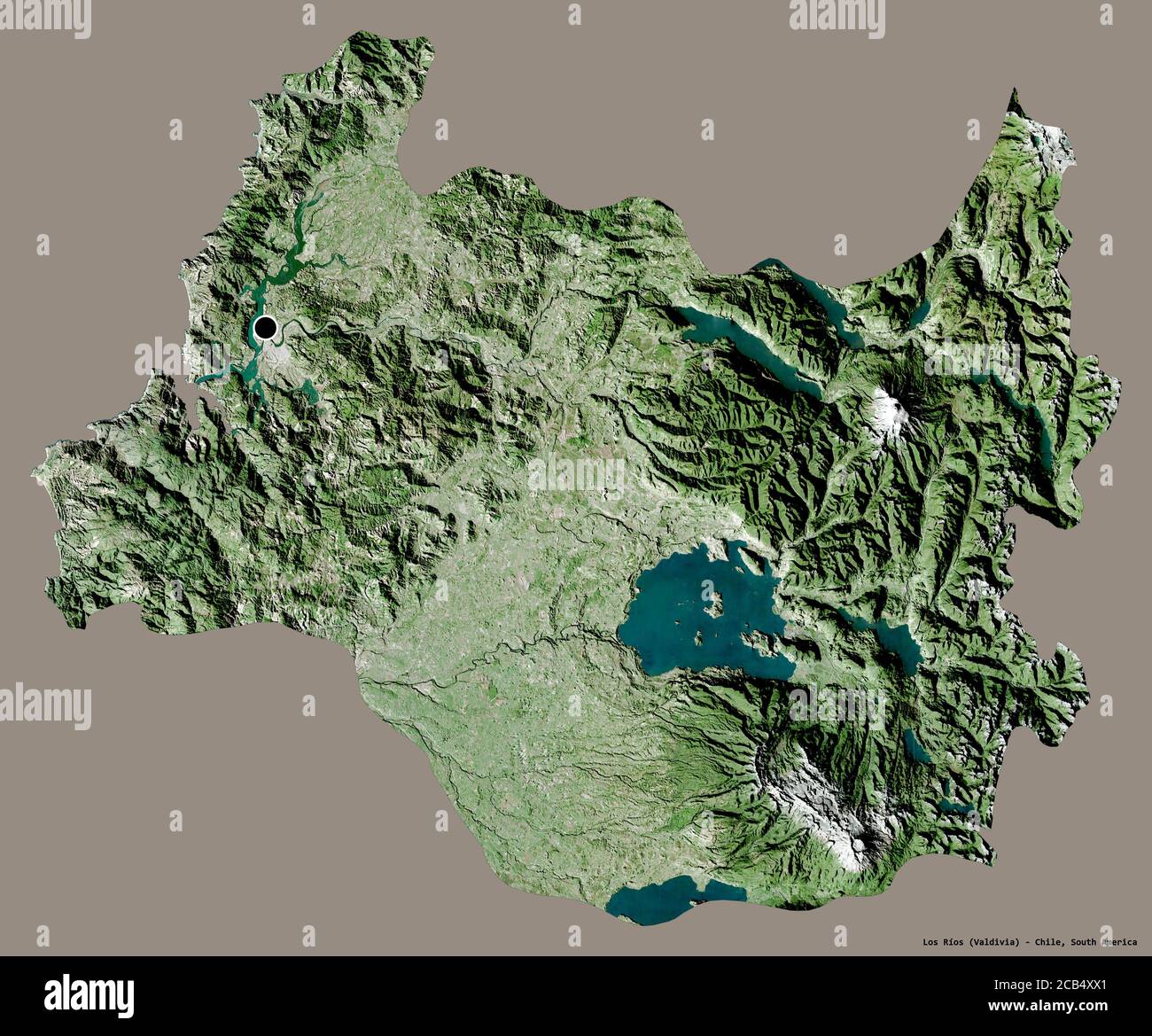 Los rios chile map geography hi-res stock photography and images - Alamy