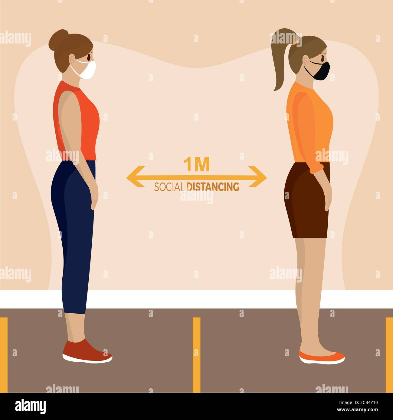 Social distancing poster Stock Vector Image & Art - Alamy