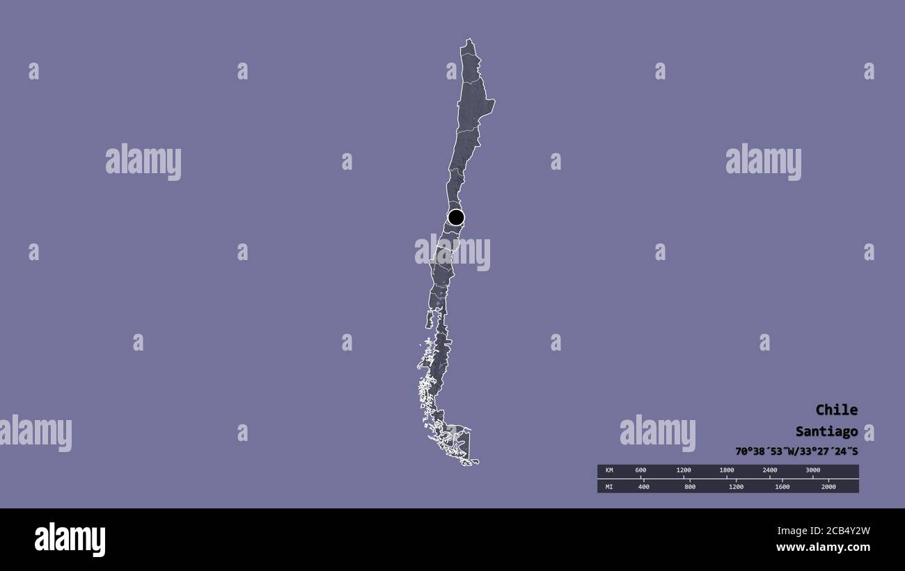 Maule chile map geography hi-res stock photography and images - Alamy