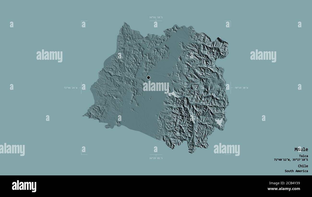 Maule chile map geography hi-res stock photography and images - Alamy