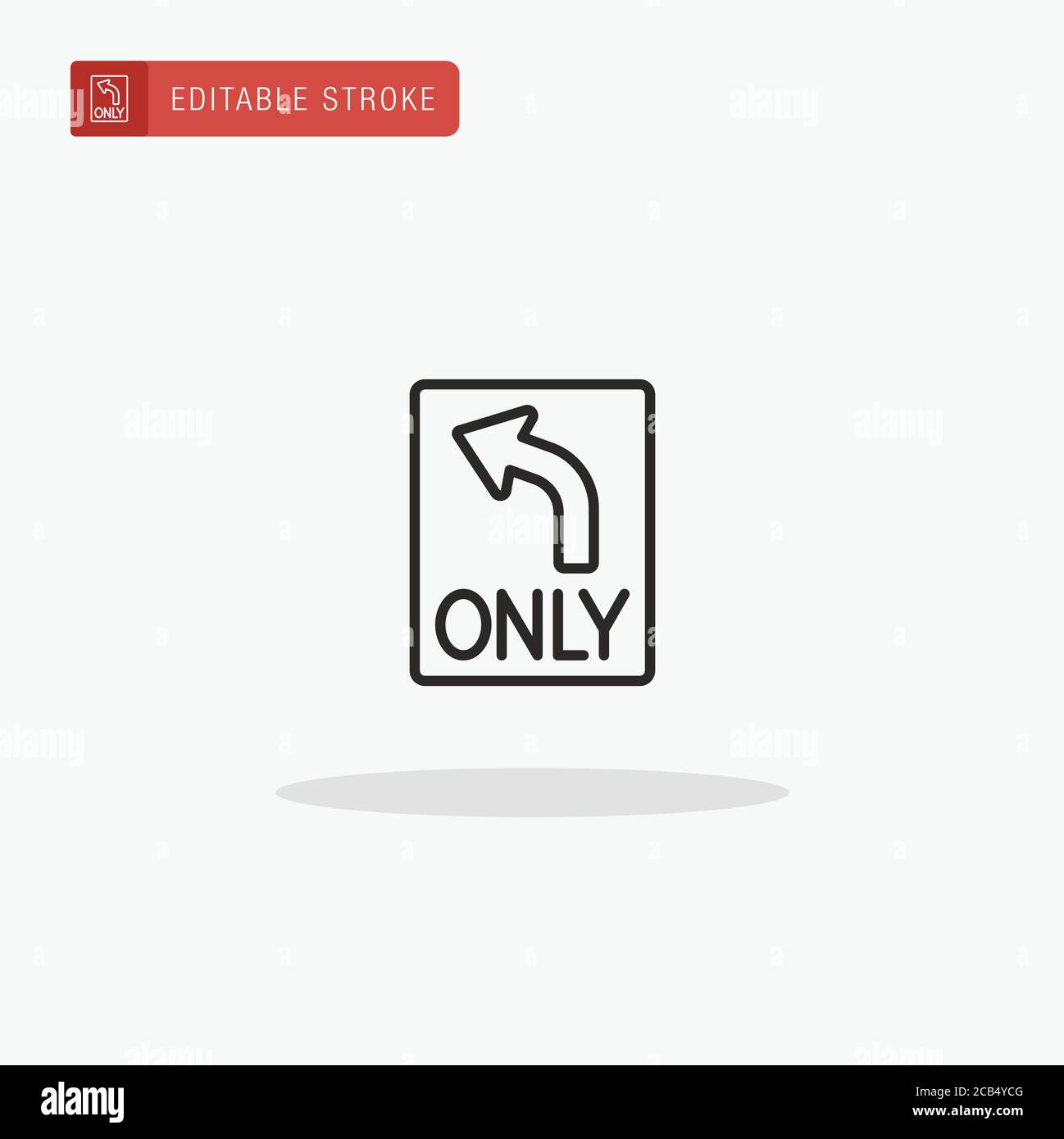 Turn Left icon vector. Turn Left icon for presentation Stock Vector ...