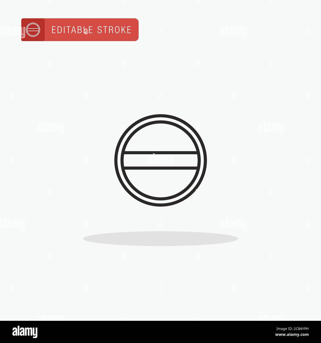 No Entry icon vector. No Entry icon for presentation Stock Vector Image ...