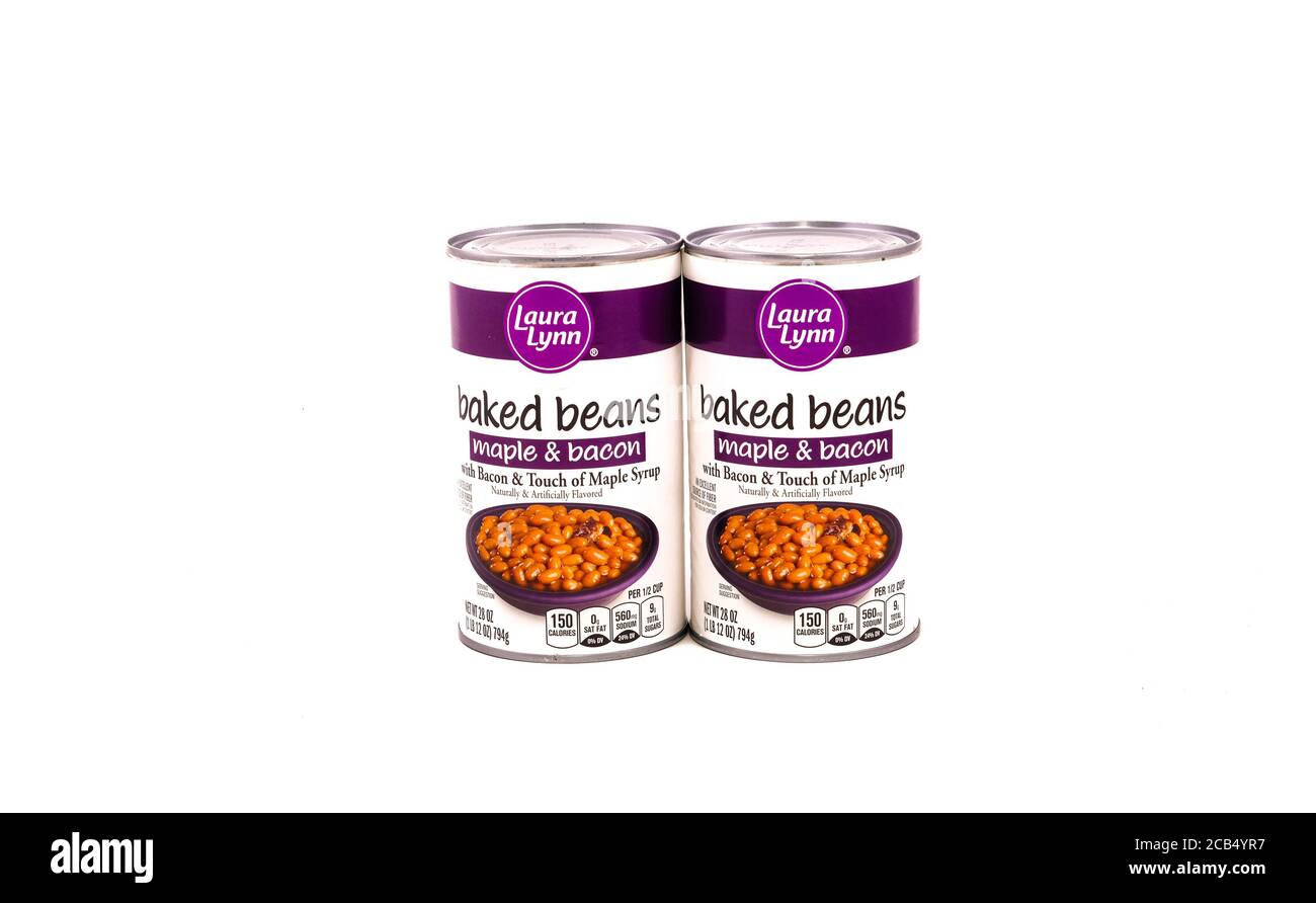 Baked beans food label Cut Out Stock Images & Pictures - Alamy