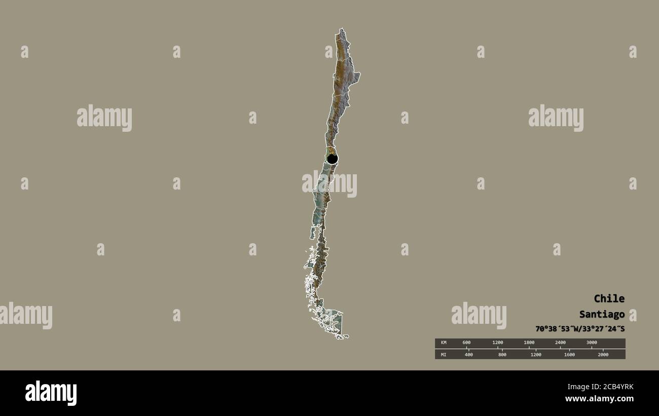 Topographic map of chile hi-res stock photography and images - Alamy