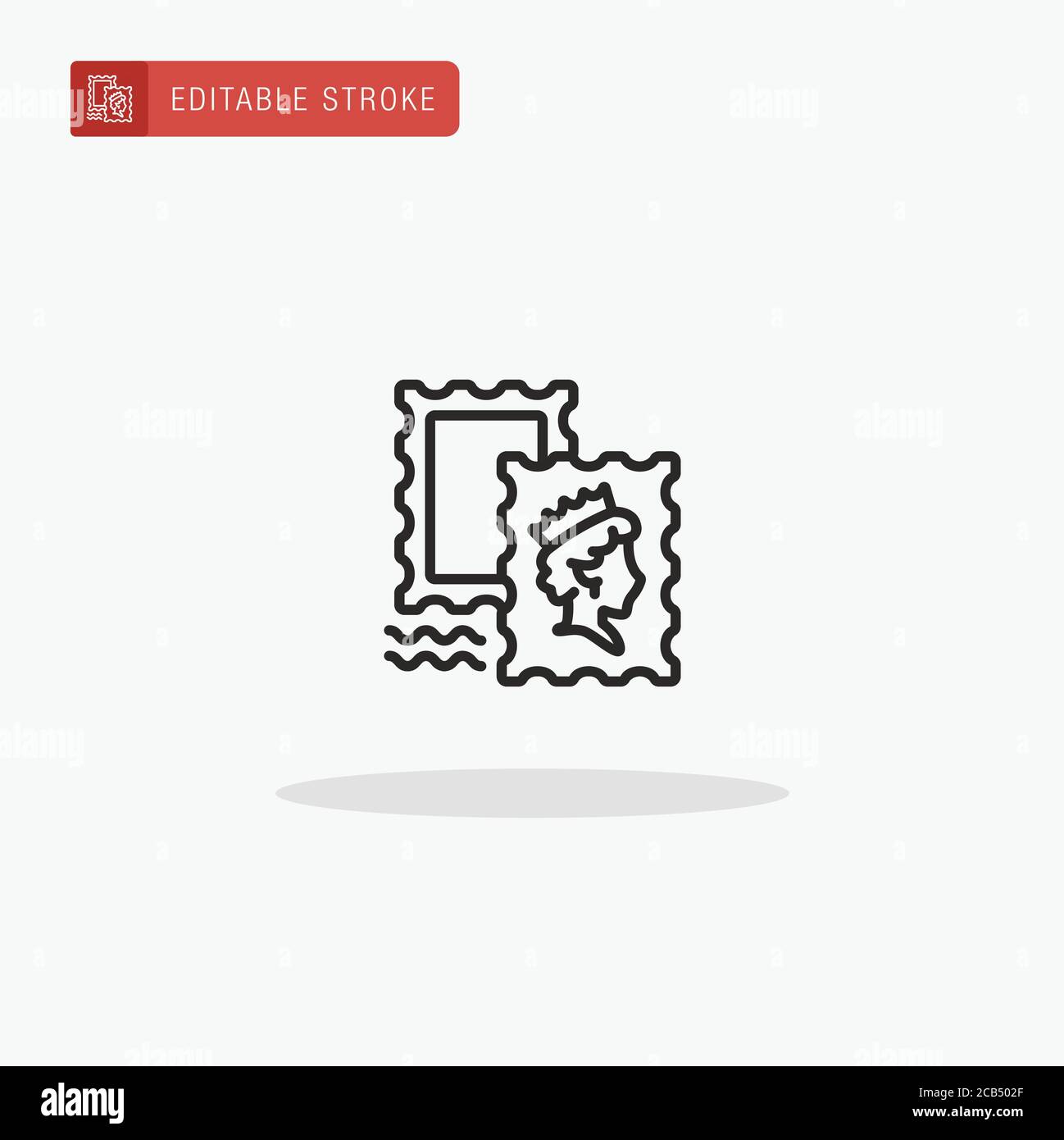 Stamp Collecting icon vector. Stamp Collecting icon for presentation ...