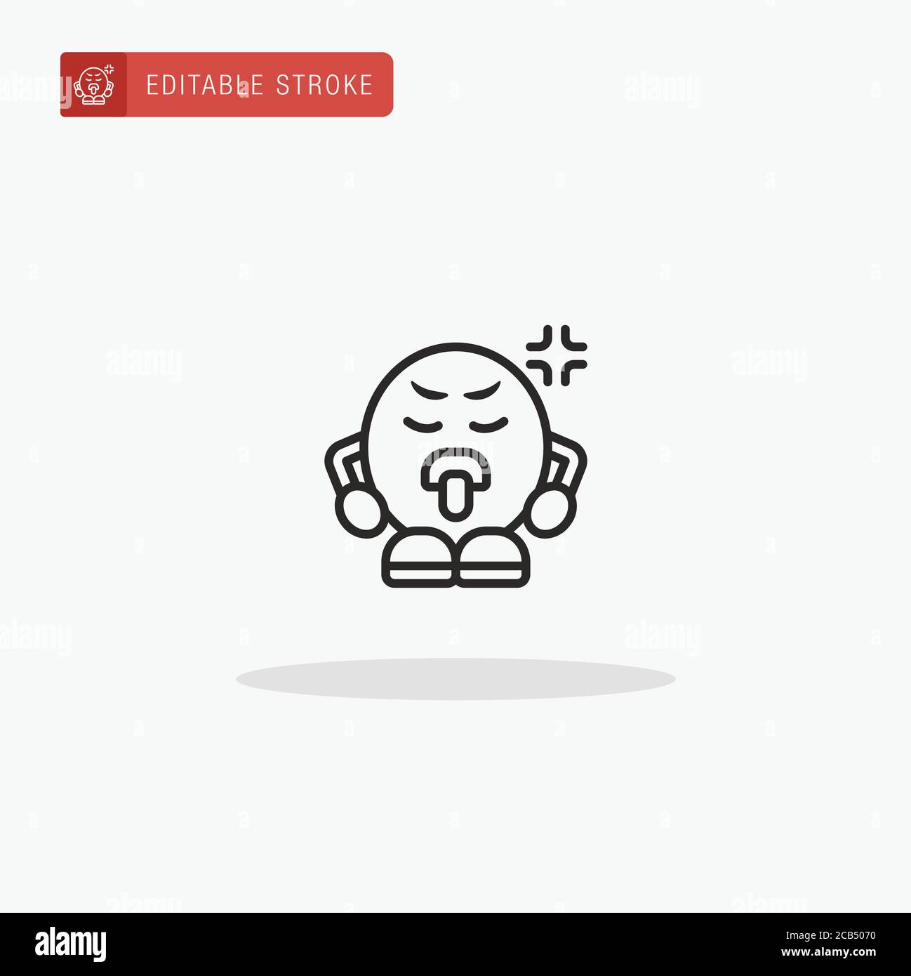 Angry icon vector. Angry icon for presentation Stock Vector Image & Art ...