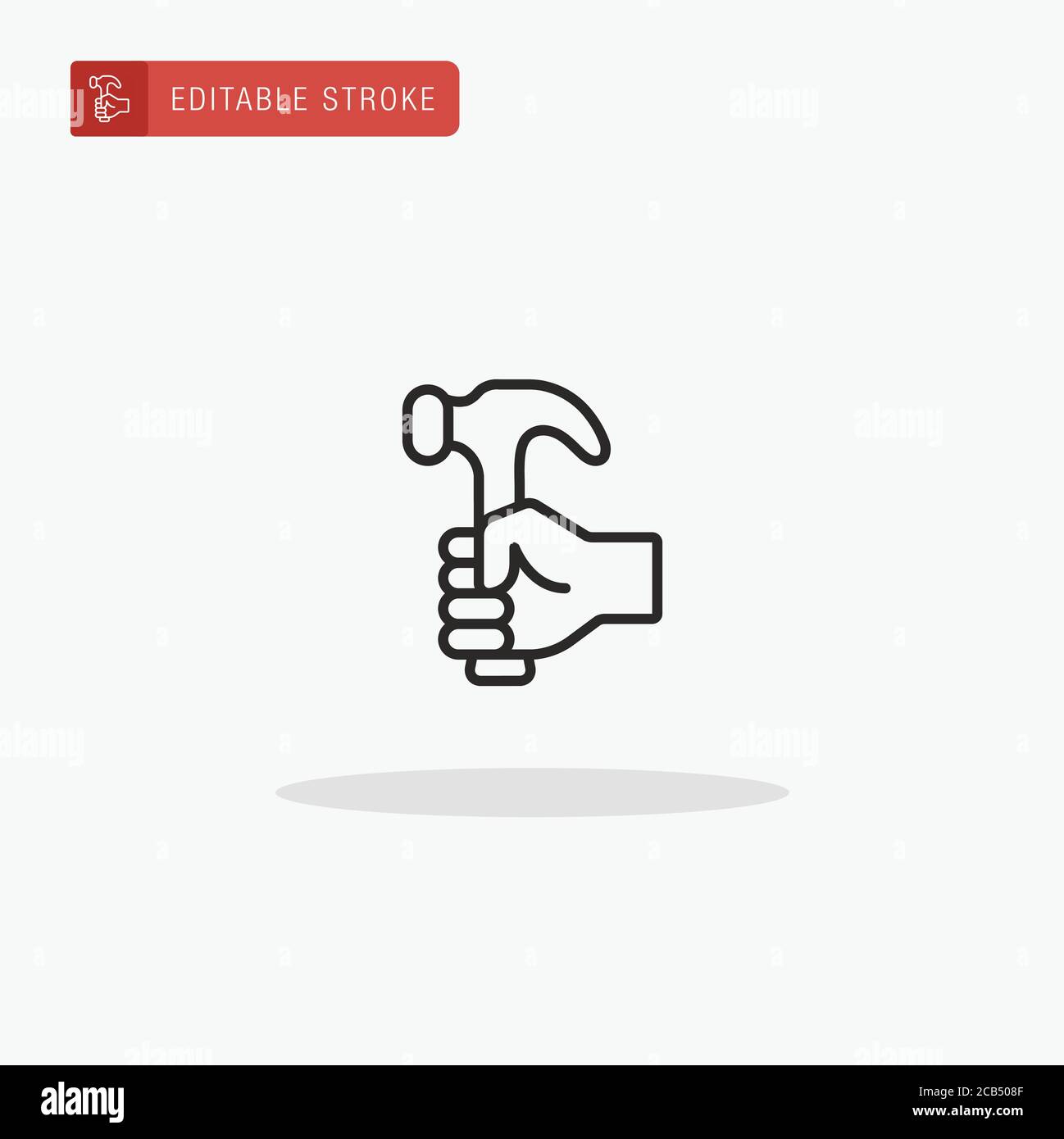 Hammering icon vector. Hammering icon for presentation Stock Vector ...