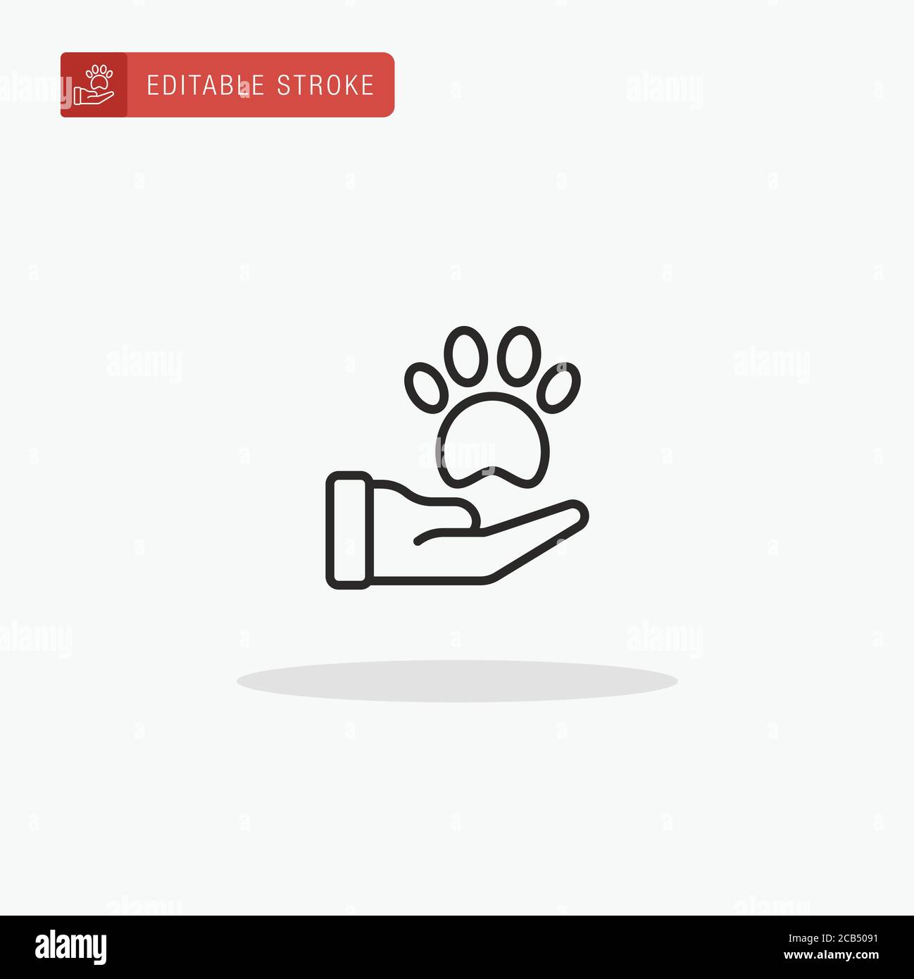 Animal Therapy icon vector. Animal Therapy icon for presentation Stock ...