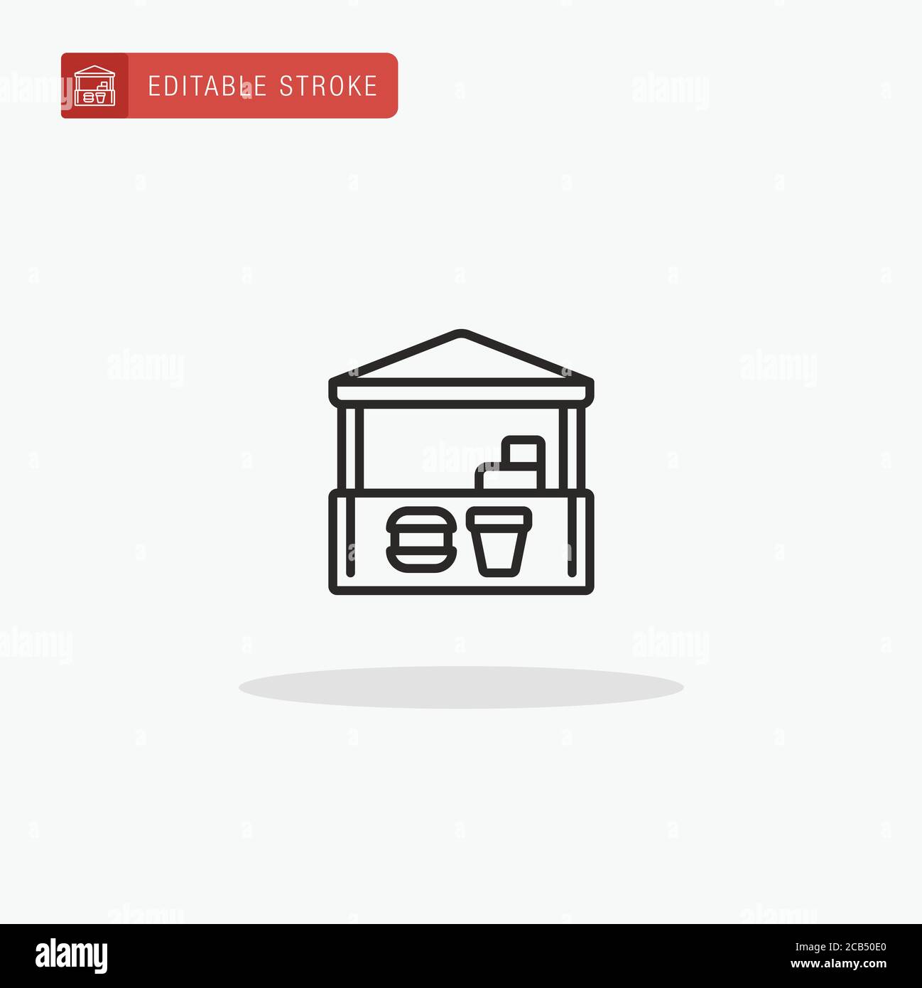 Coffee food truck line Cut Out Stock Images & Pictures - Alamy