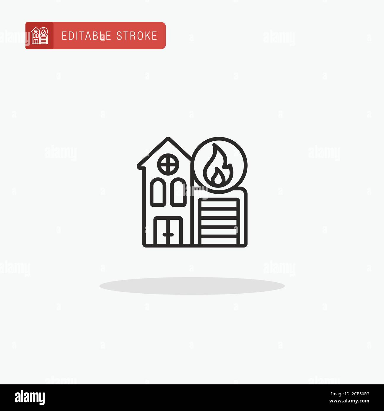 Fire Station icon vector. Fire Station icon for presentation Stock ...