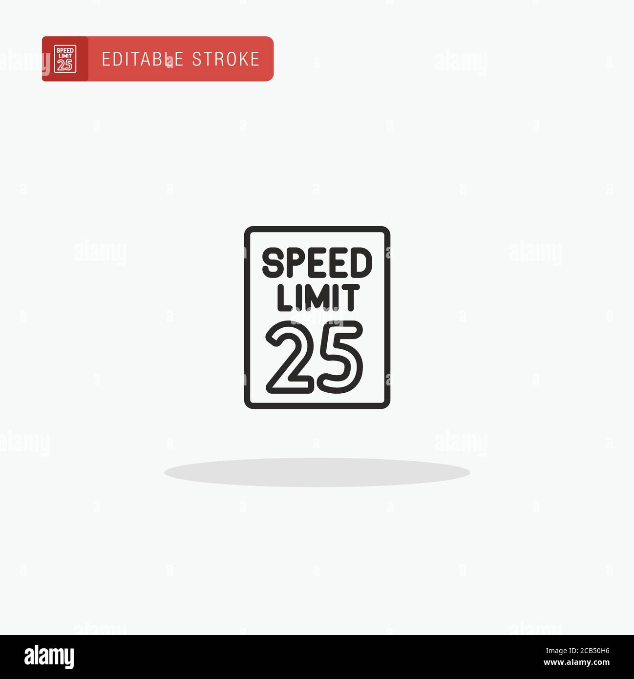 Speed Limit icon vector. Speed Limit icon for presentation Stock Vector ...