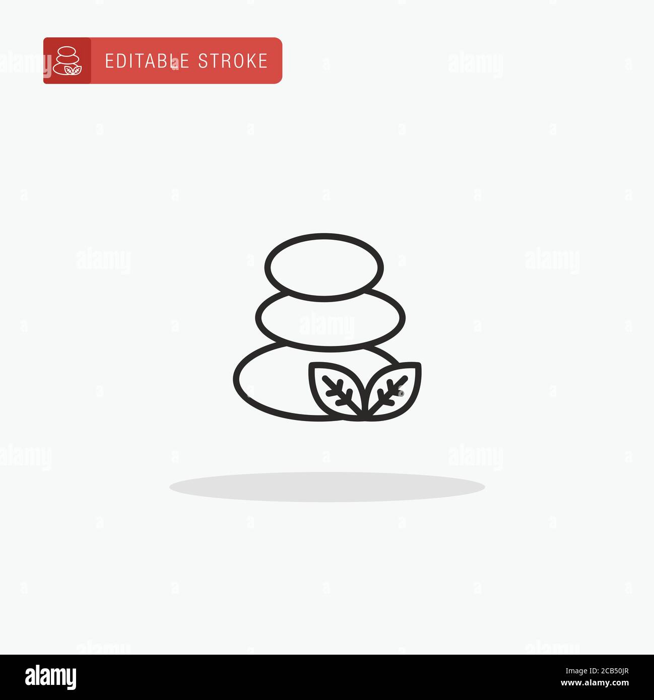 Lithotherapy icon vector. Lithotherapy icon for presentation Stock ...