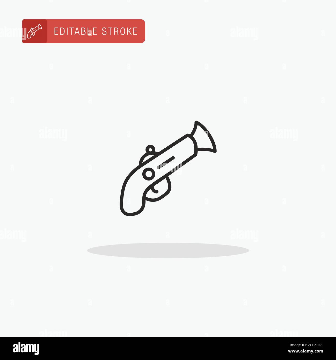 Pistol icon vector. Pistol icon for presentation Stock Vector Image ...