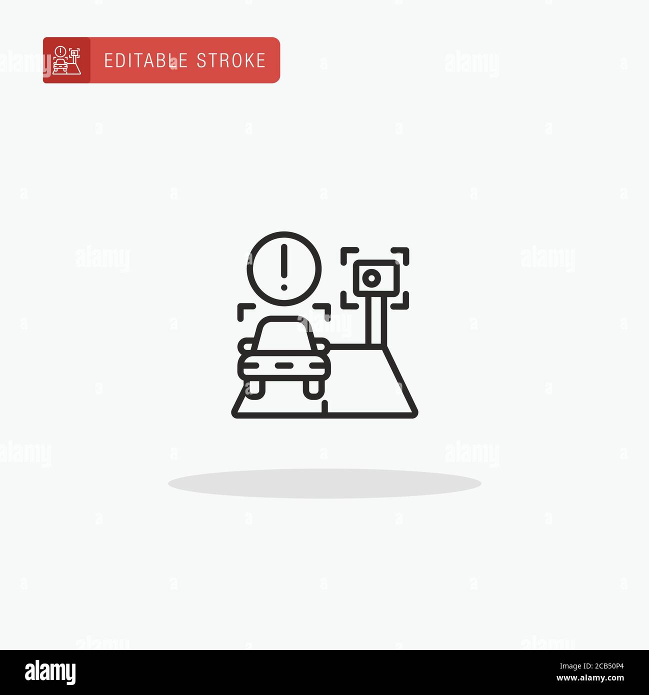 Speed Camera icon vector. Speed Camera icon for presentation Stock ...