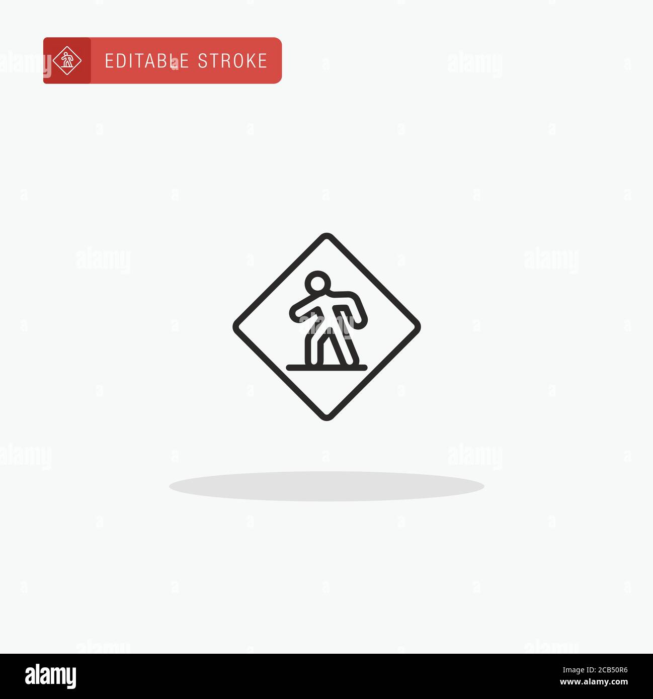 Pedestrian Crossing icon vector. Pedestrian Crossing icon for ...