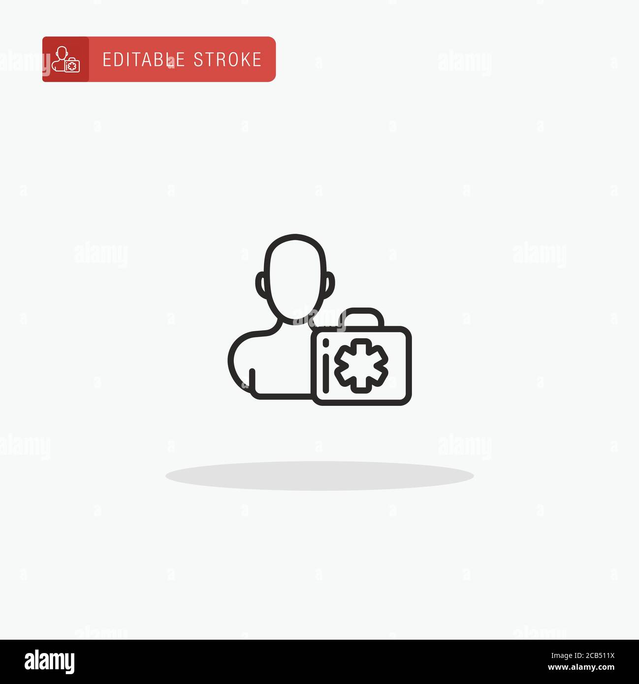 Paramedic icon vector. Paramedic icon for presentation Stock Vector ...