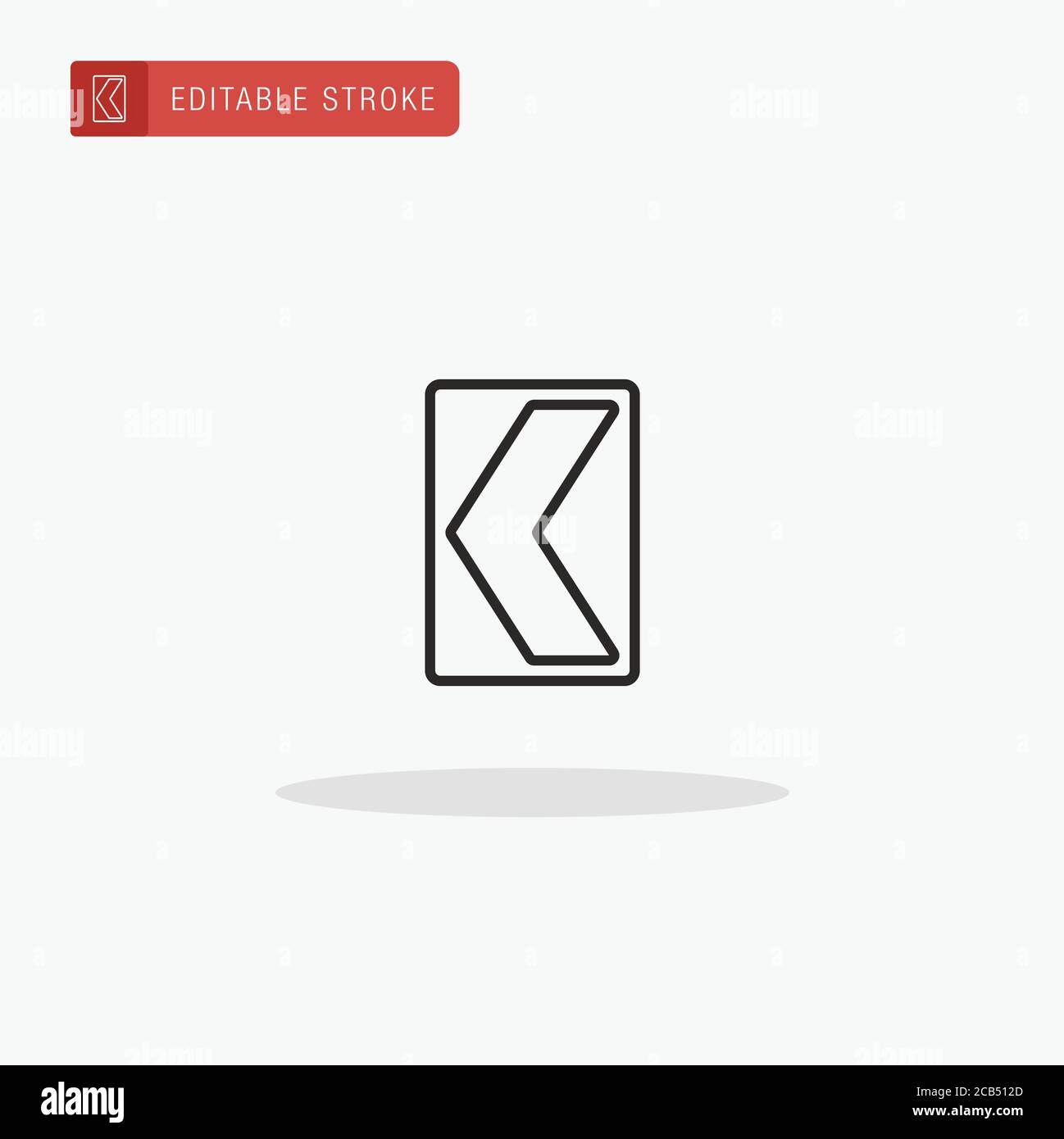 Keep Left icon vector. Keep Left icon for presentation Stock Vector ...