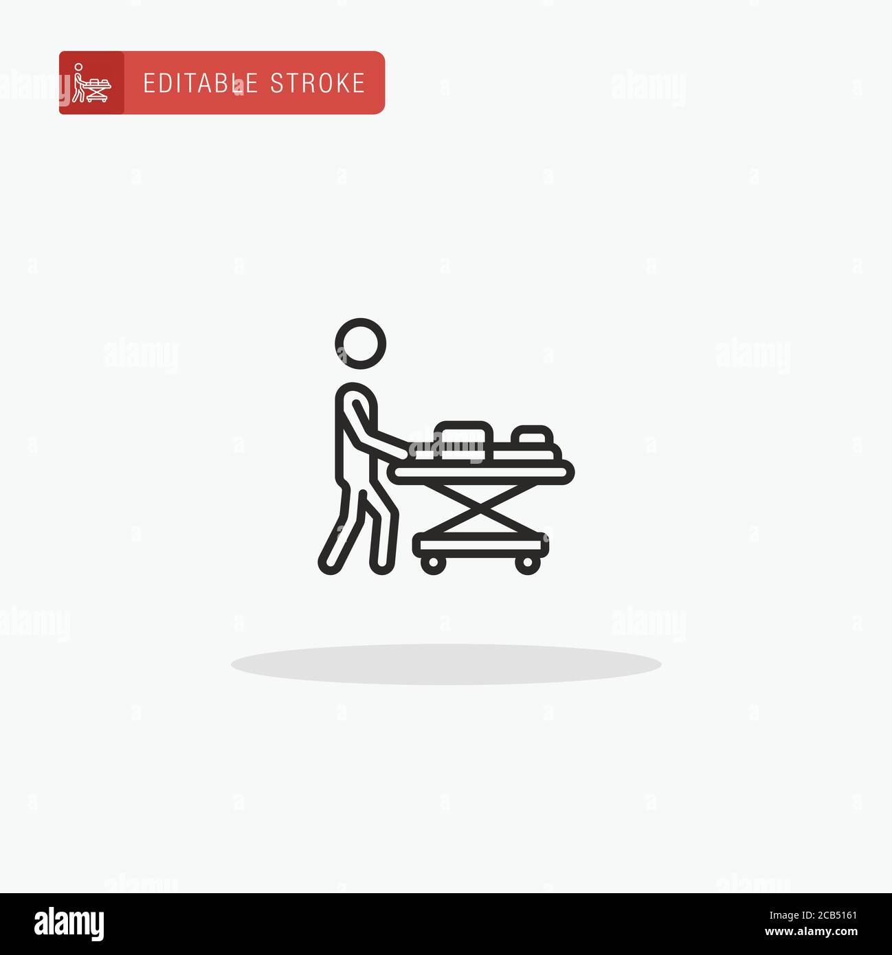 Medical Bed icon vector. Medical Bed icon for presentation Stock Vector ...