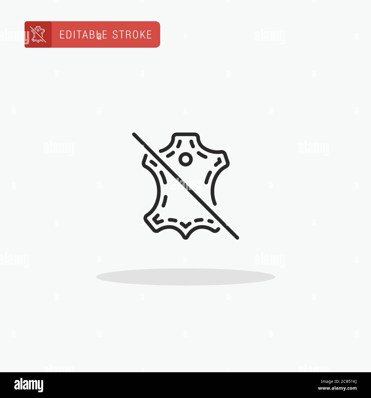 No Leather icon vector. No Leather icon for presentation Stock Vector ...