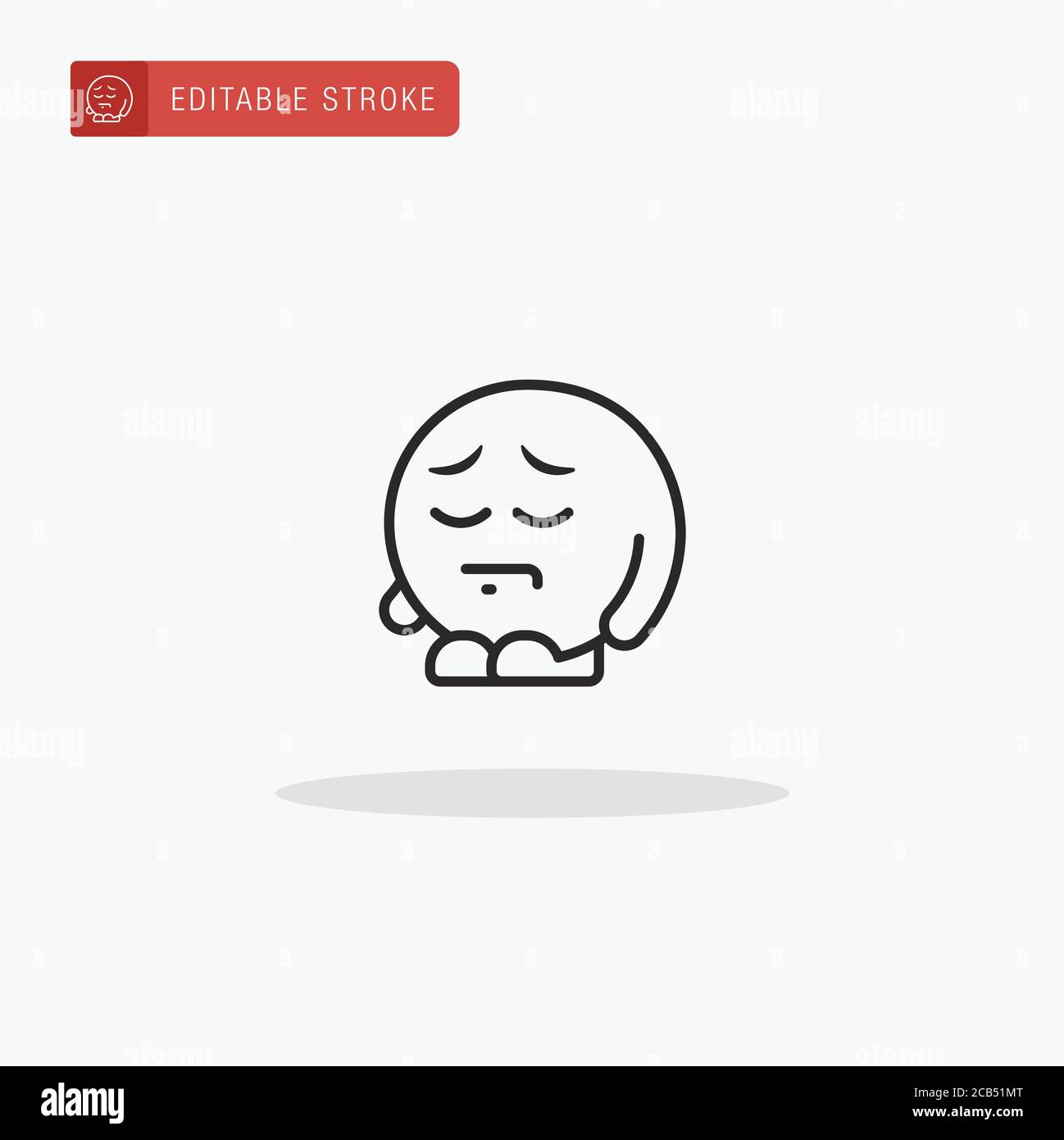 Sad icon vector. Sad icon for presentation Stock Vector Image & Art - Alamy