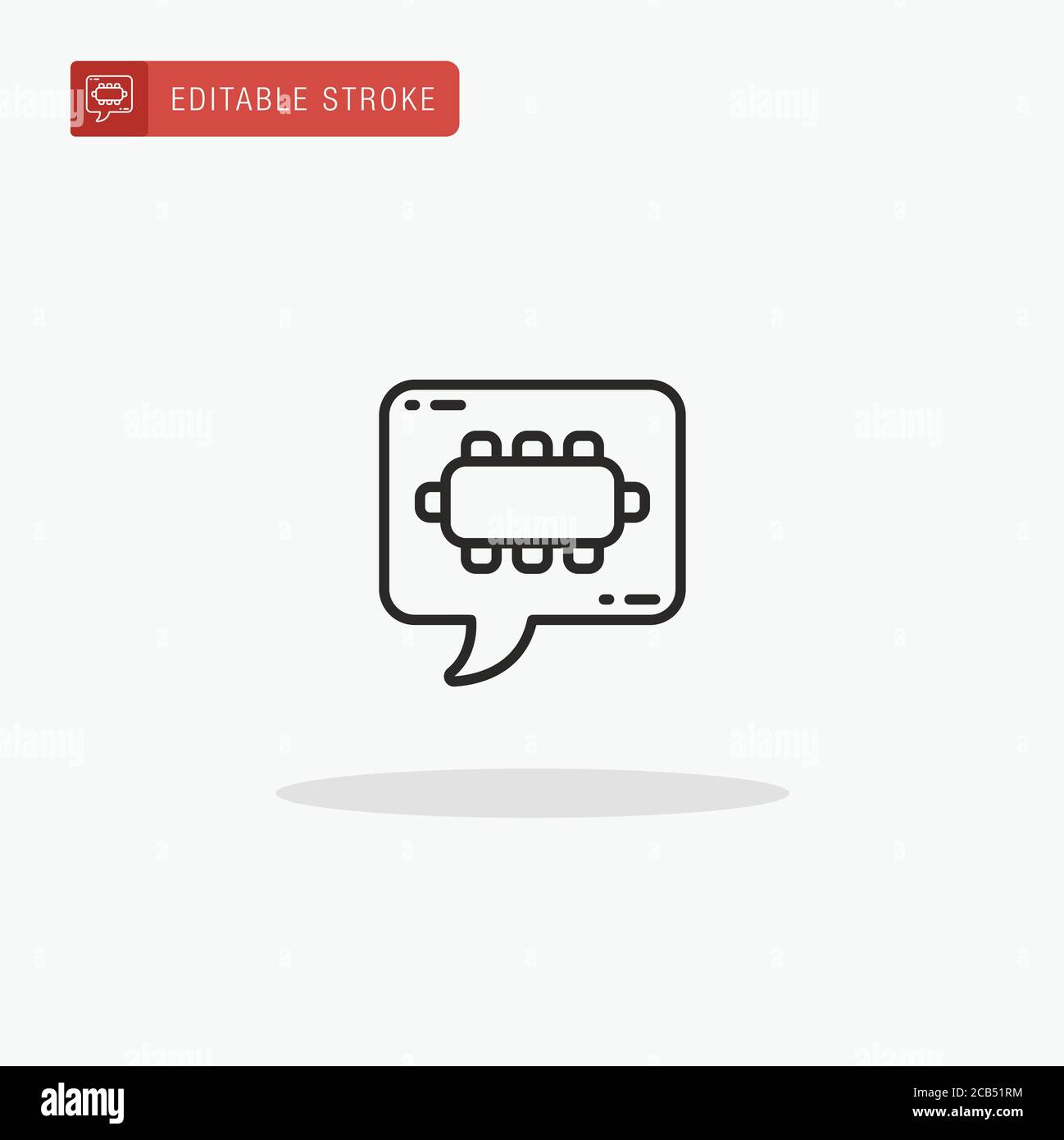Meeting Room icon vector. Meeting Room icon for presentation Stock ...