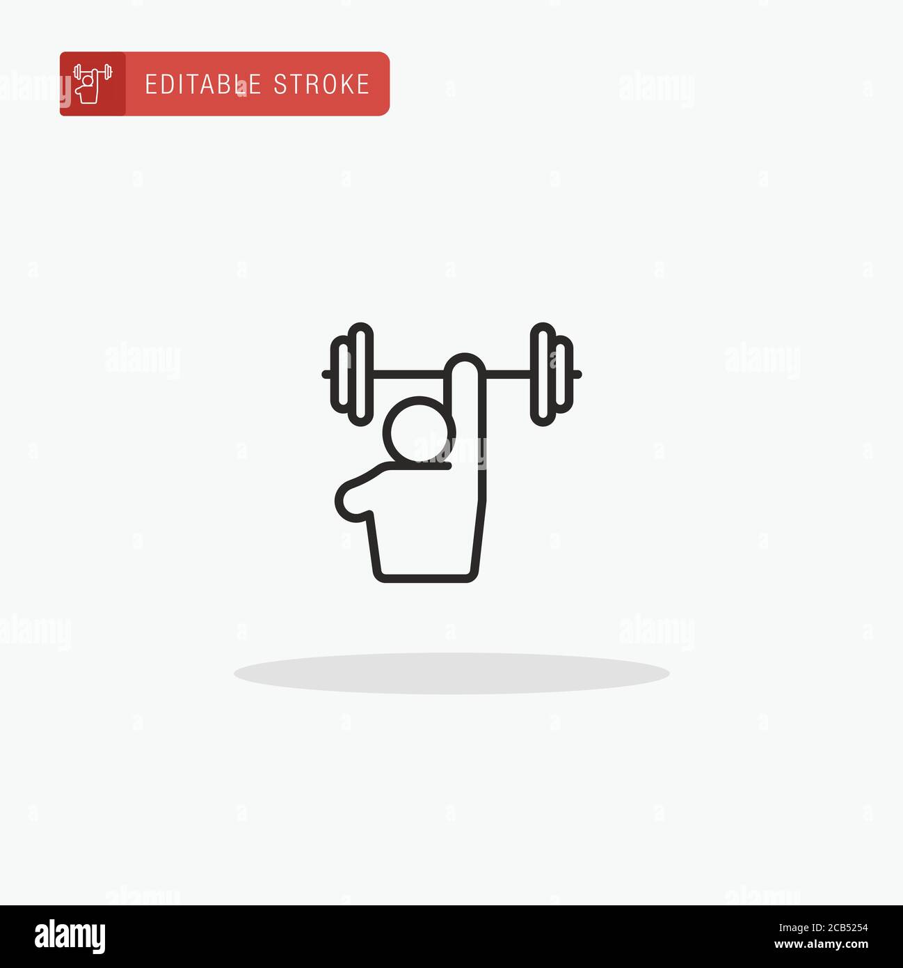 Weight Lifting icon vector. Weight Lifting icon for presentation Stock ...