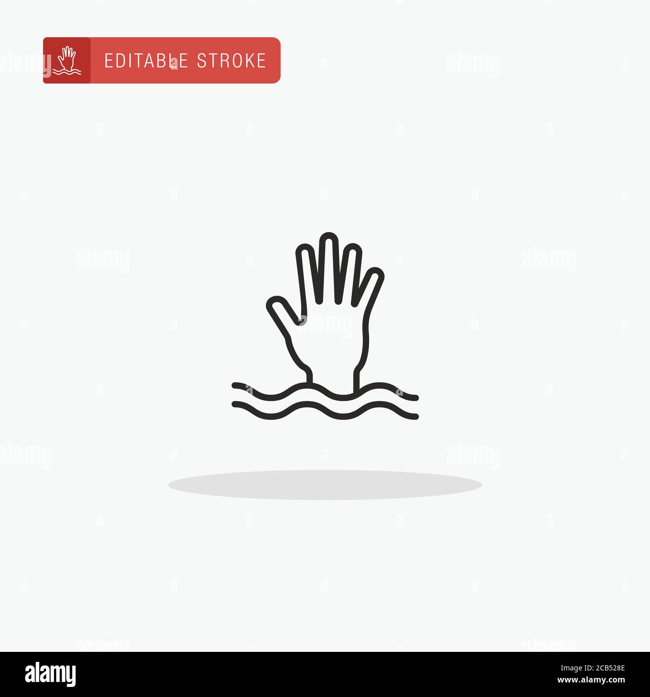 Drowning icon vector. Drowning icon for presentation Stock Vector Image ...