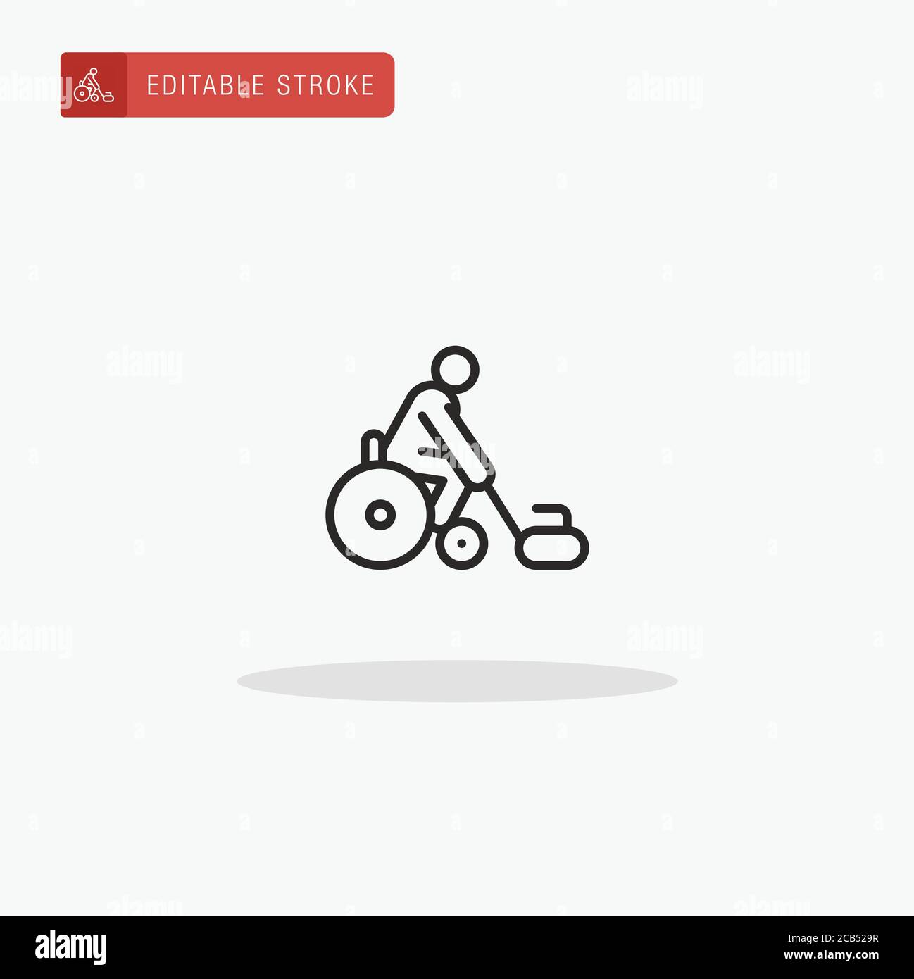 Design silhouette set curling Cut Out Stock Images & Pictures - Alamy