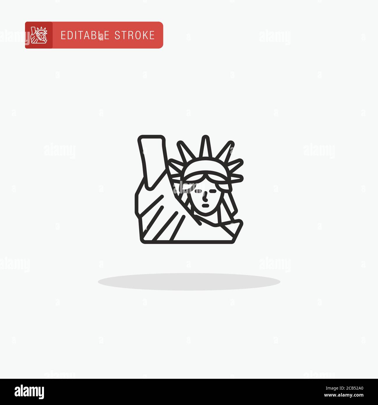 Statue Of Liberty icon vector. Statue Of Liberty icon for presentation ...