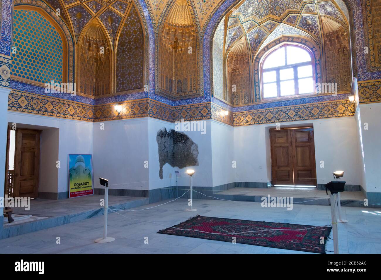 Samarkand, Uzbekistan - Ak-Saray Mausoleum. a famous historic site in ...
