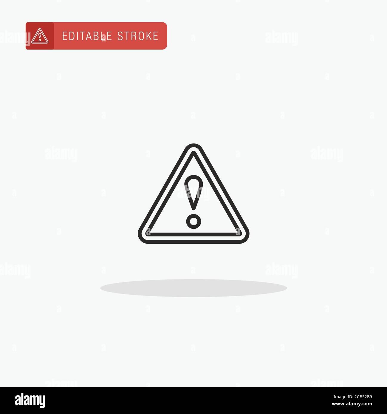 Warning icon vector. Warning icon for presentation Stock Vector Image ...