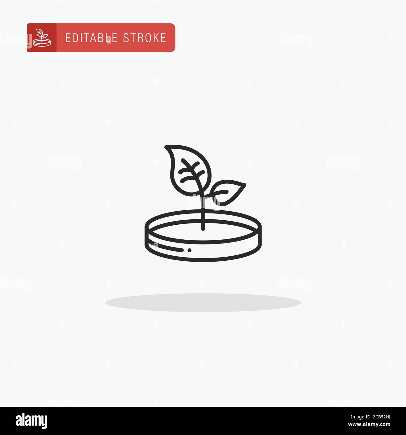 Petri Dish icon vector. Petri Dish icon for presentation Stock Vector ...
