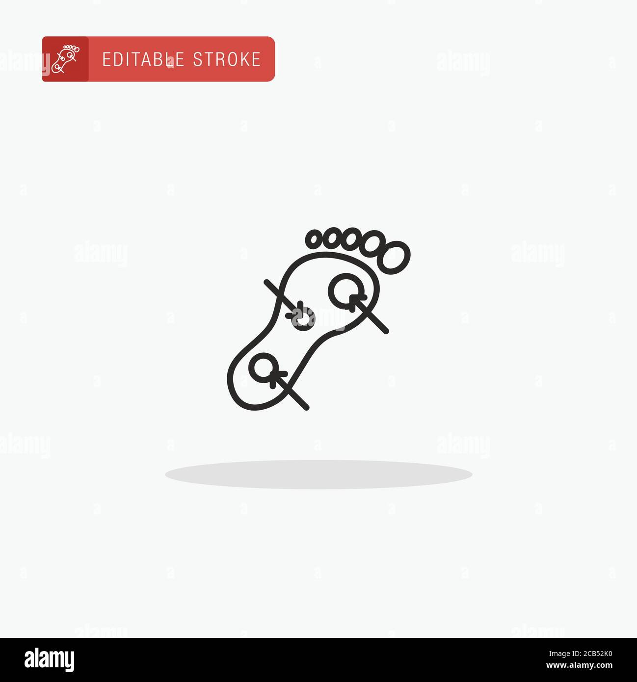 Reflexology icon vector. Reflexology icon for presentation Stock Vector ...