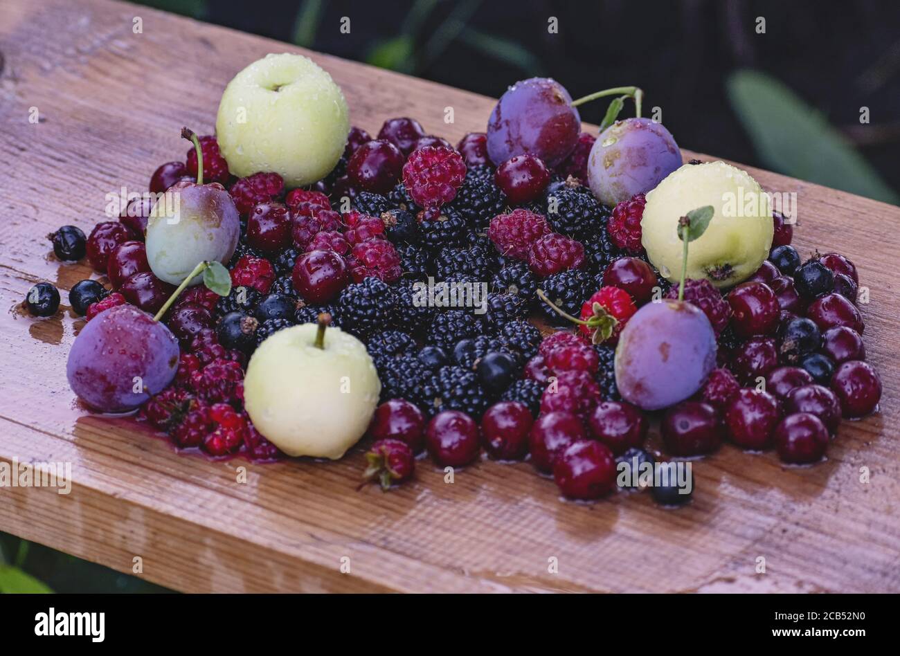 Closeup shot of fruits and berries Stock Photo - Alamy