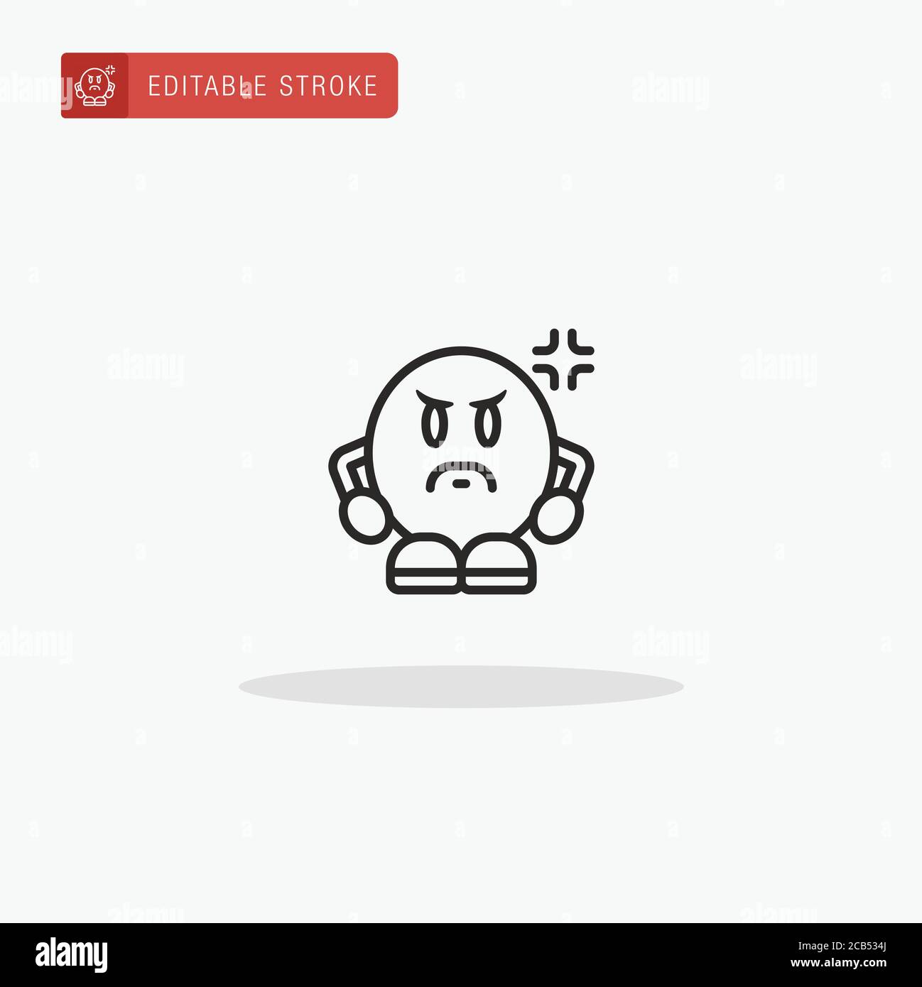 Angry icon vector. Angry icon for presentation Stock Vector Image & Art ...