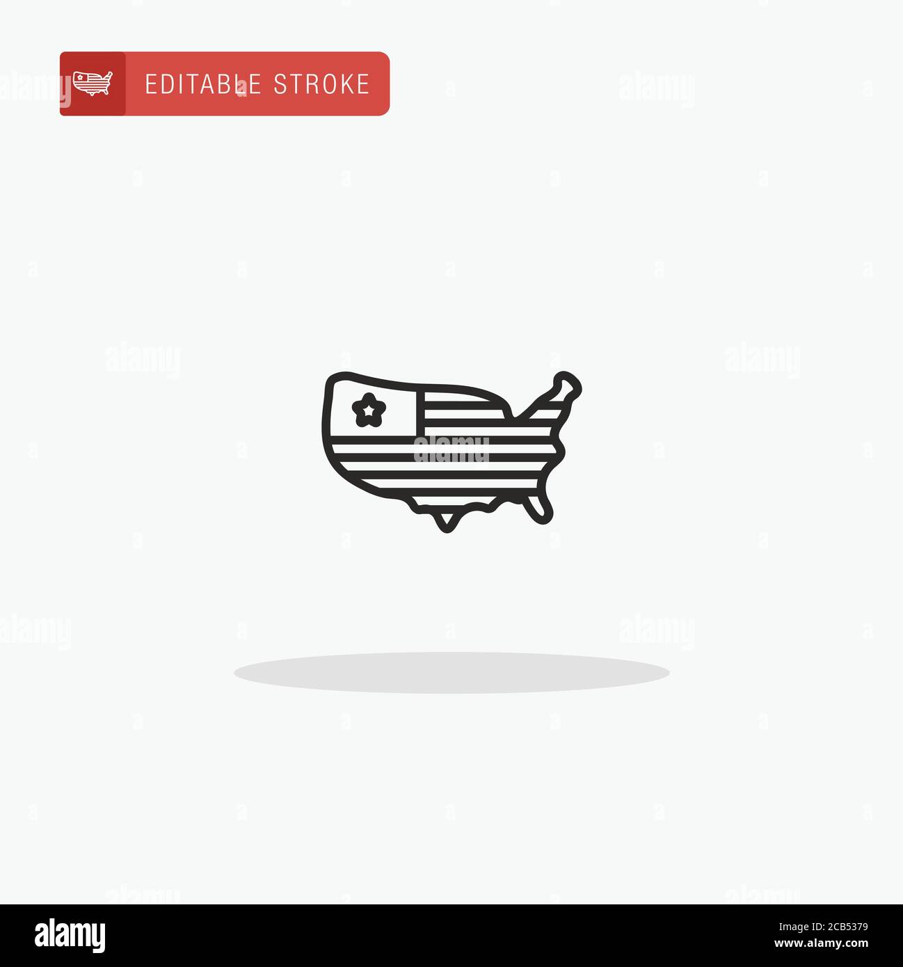 United States Of America icon vector. United States Of America icon for ...