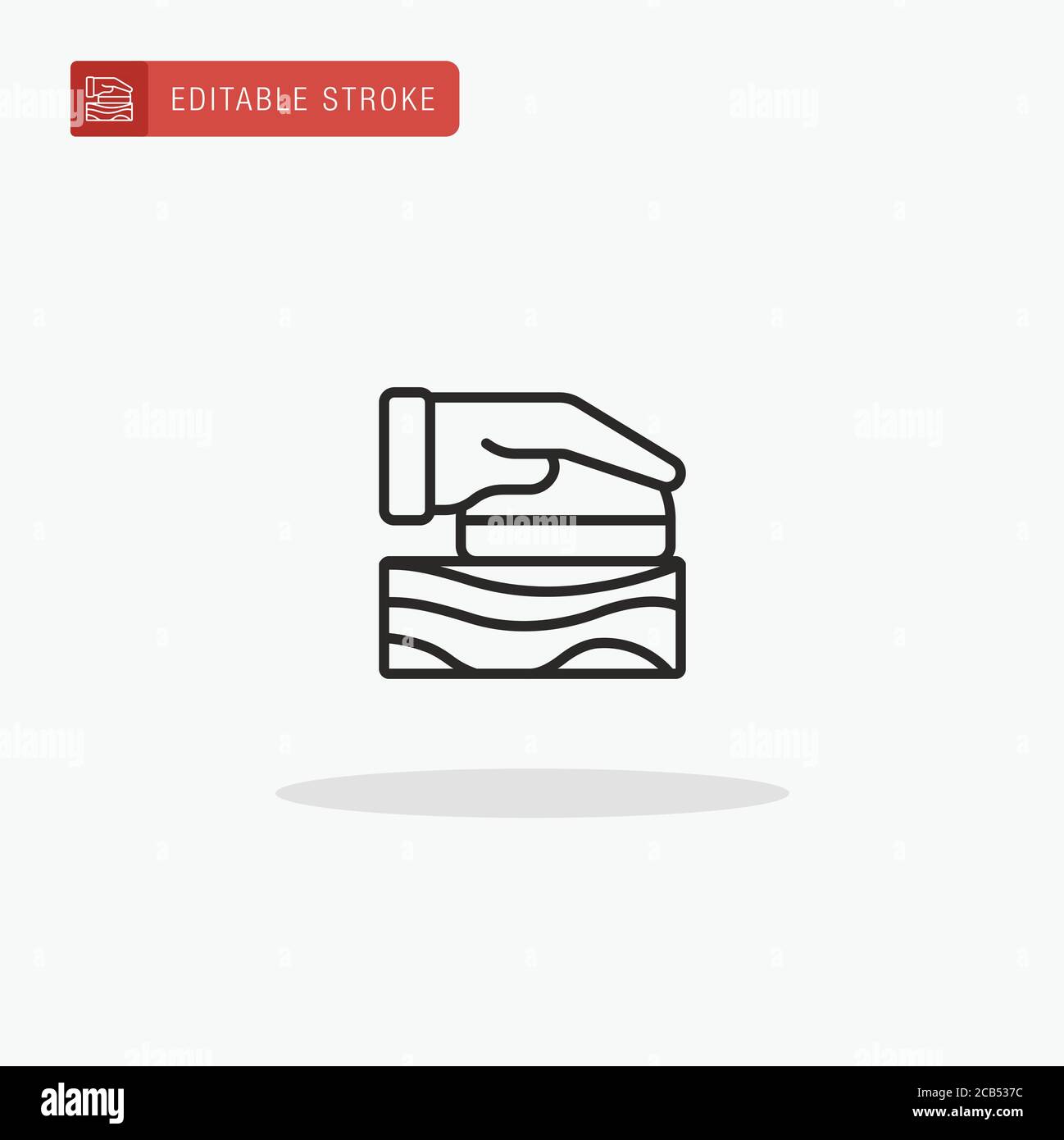 Sanding icon vector. Sanding icon for presentation Stock Vector Image ...