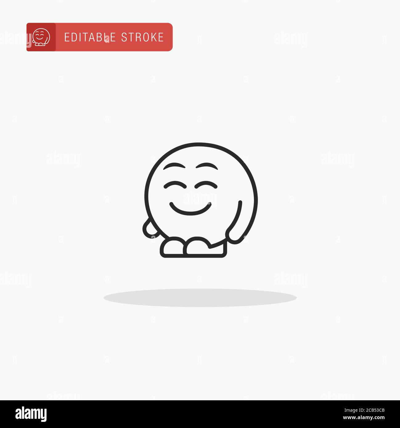 Relaxed icon vector. Relaxed icon for presentation Stock Vector Image ...
