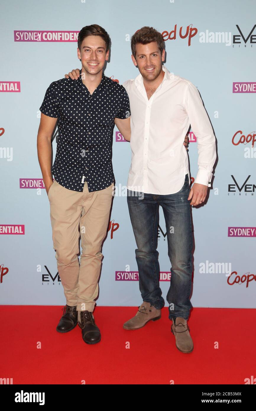 Lincoln Younes and Tim Ross attend the world premiere red carpet of ...