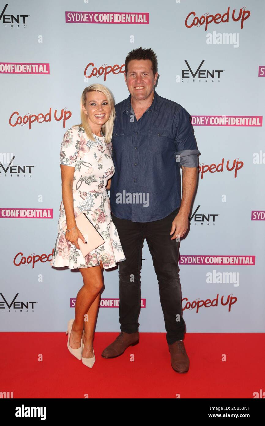 Rebecca and Jason Stevens attend the world premiere red carpet of ...