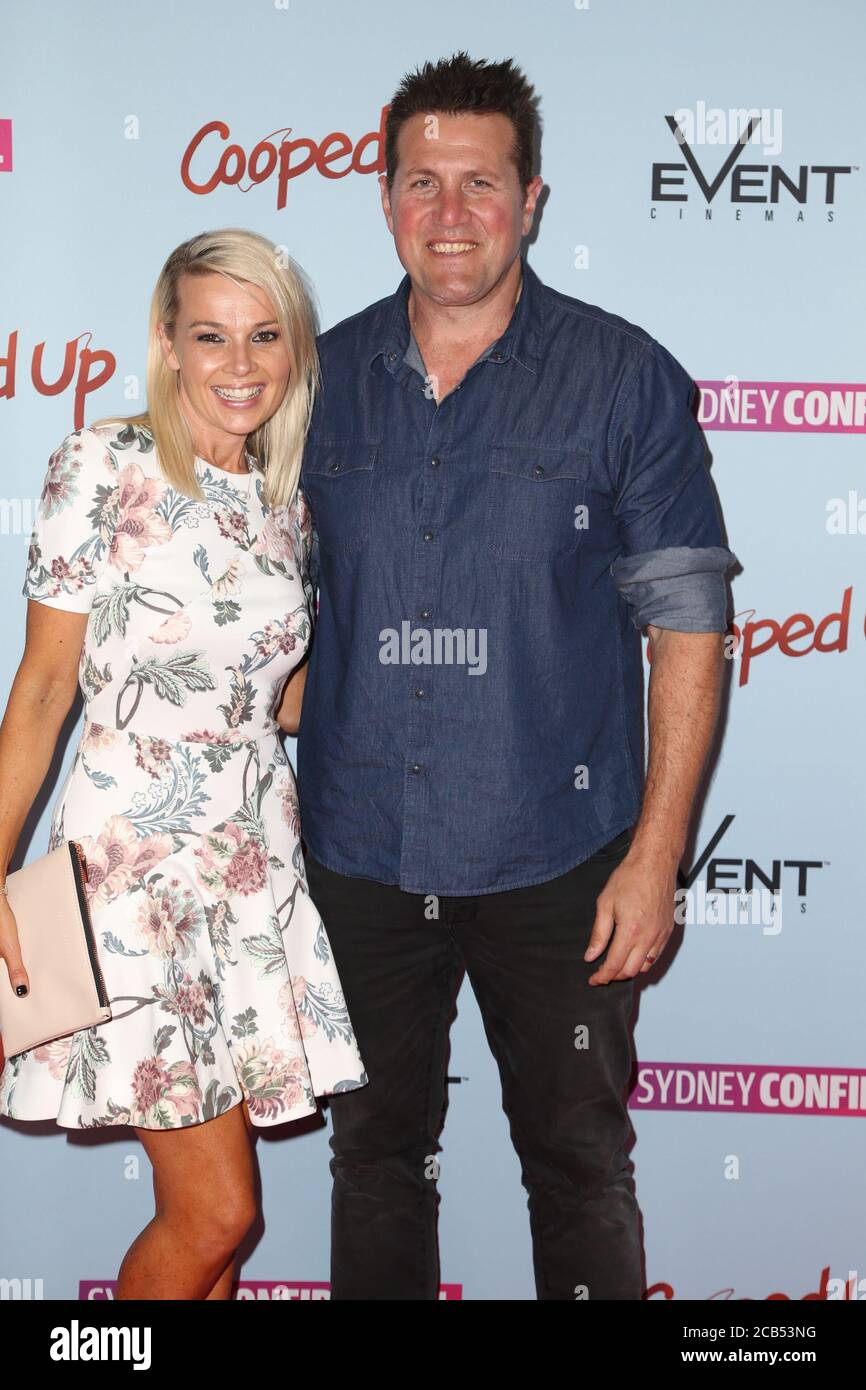 Rebecca and Jason Stevens attend the world premiere red carpet of ...