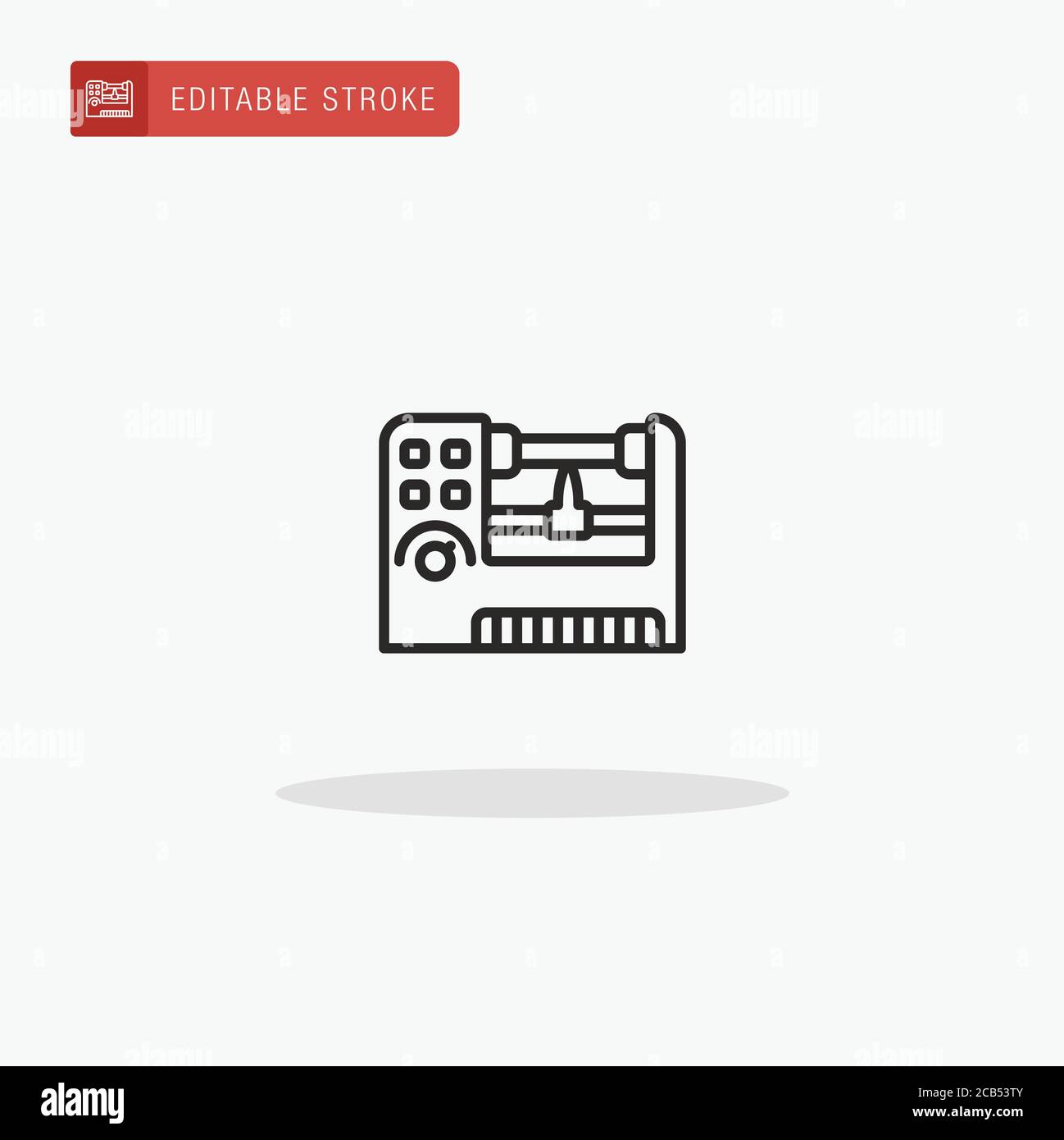 Milling Machine icon vector. Milling Machine icon for presentation ...