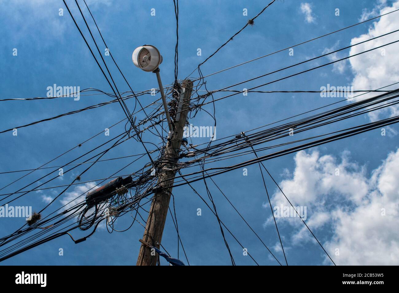 Electrical poles city hi-res stock photography and images - Alamy