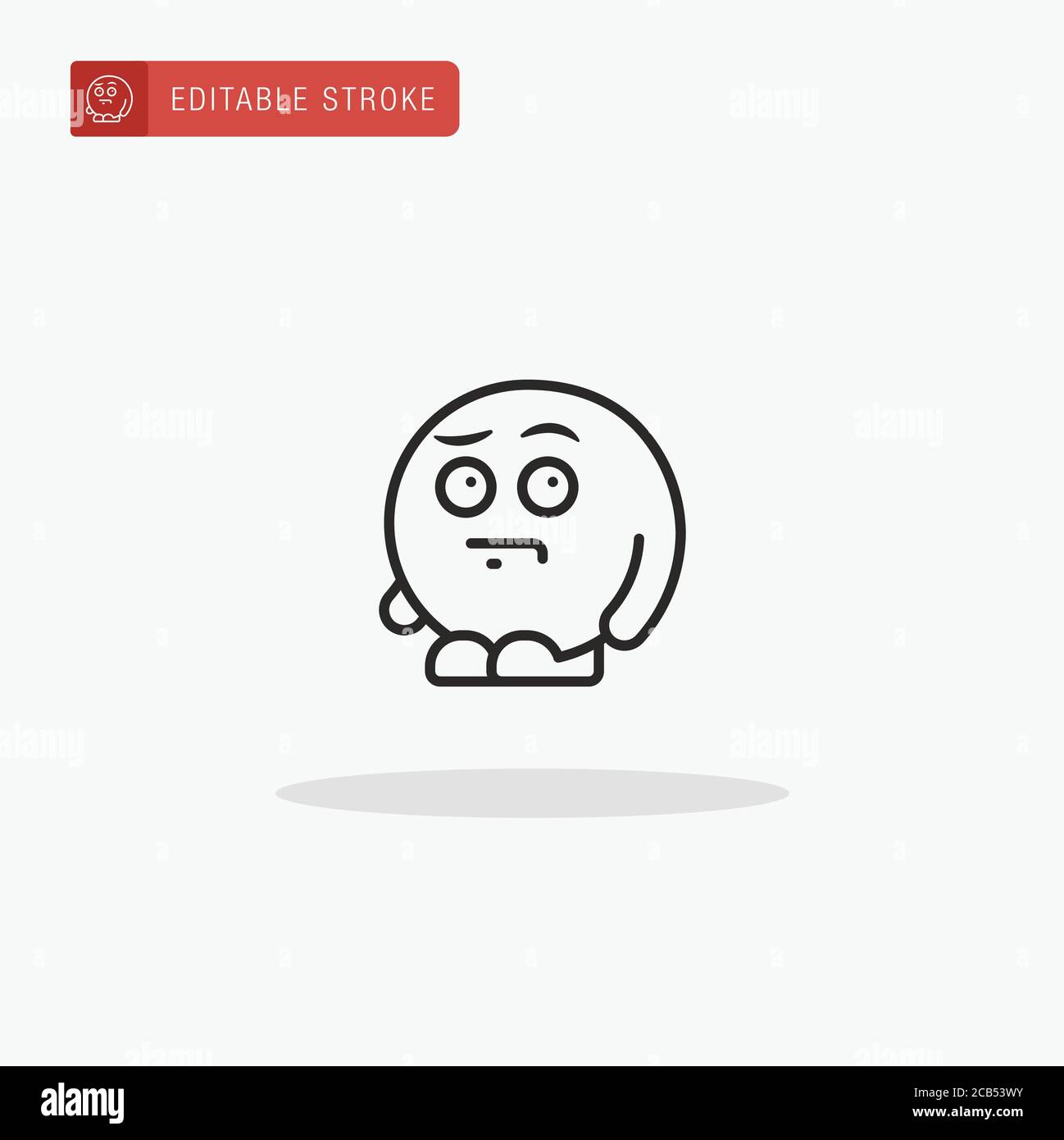 Thinking icon vector. Thinking icon for presentation Stock Vector Image ...