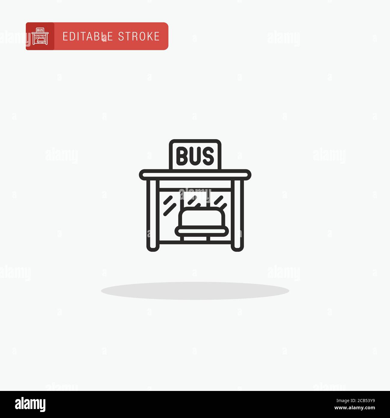 Bus Stop icon vector. Bus Stop icon for presentation Stock Vector Image ...