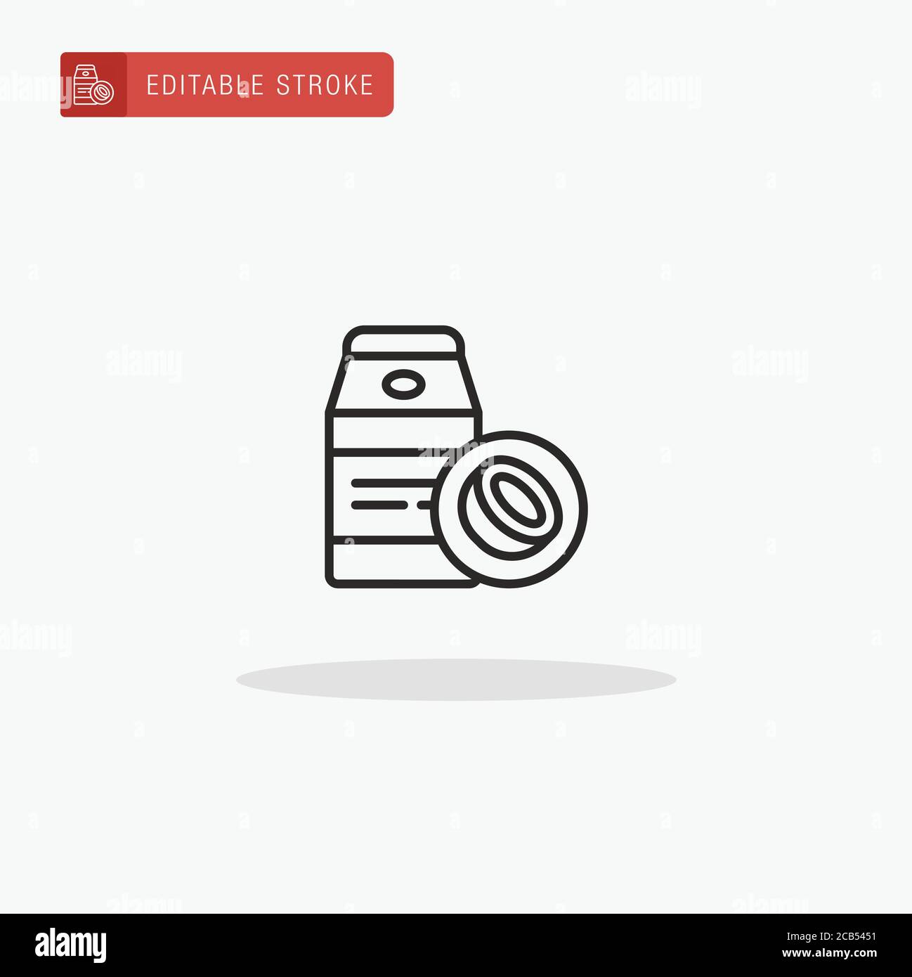 Coconut Milk icon vector. Coconut Milk icon for presentation Stock ...